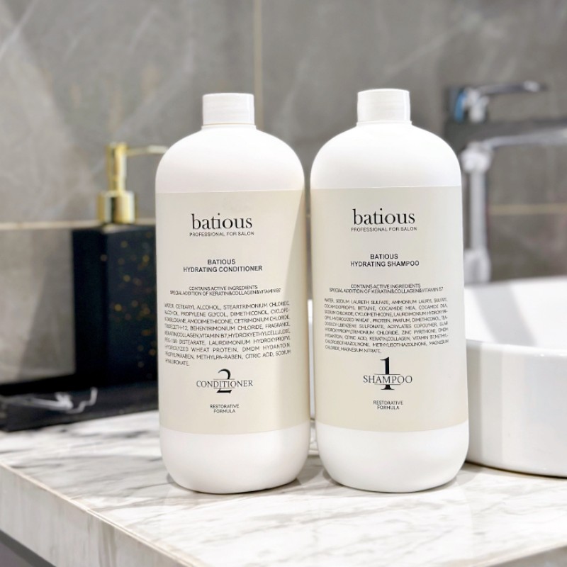 Combo Dầu Gội Xả Batious Hydrating Shampoo Màu Trắng - Dành Cho Tóc Khô ...